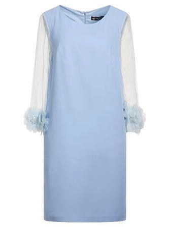 CAMILLA MILANO Mini Dress With Floral Appliqués - Blue