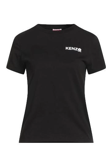 Kenzo Cotton T-shirt With Logo Print - Black