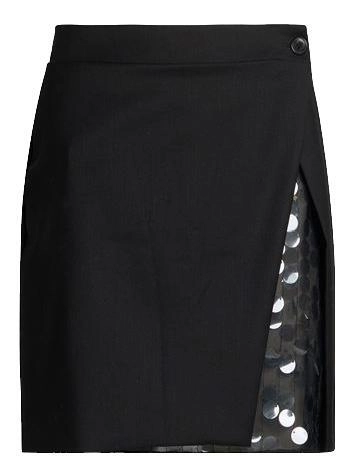 16Arlington Wrap Skirt" Mini Skirt In Polyester, Virgin Wool, Viscose, And Elastane - Black