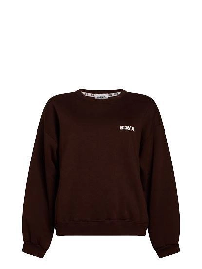 BERNA Cotton And Polyester Crewneck Sweatshirt - Brown