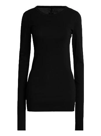 Rick Owens Cotton Jersey Long Sleeve T-shirt - Black
