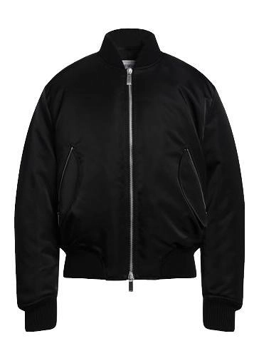 OFF-WHITE™ Bomber Jacket In Polyamide, Wool, Acrylic, And Elastane - Black