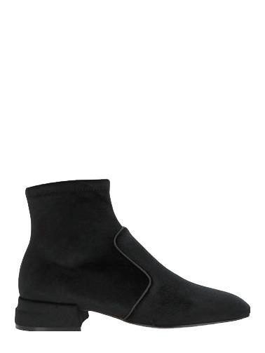 JEANNOT Textile Fibers Ankle Boots - Black