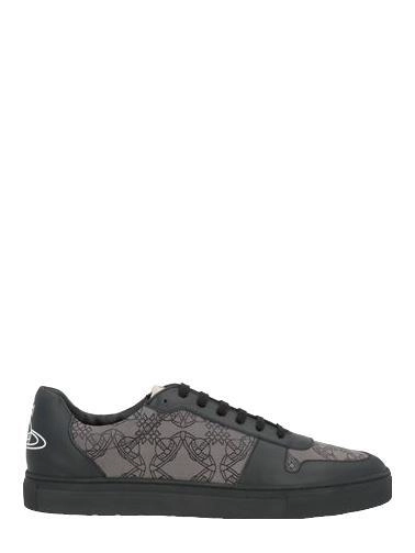 VIVIENNE WESTWOOD Leather And Textile Low-top Sneakers - Black