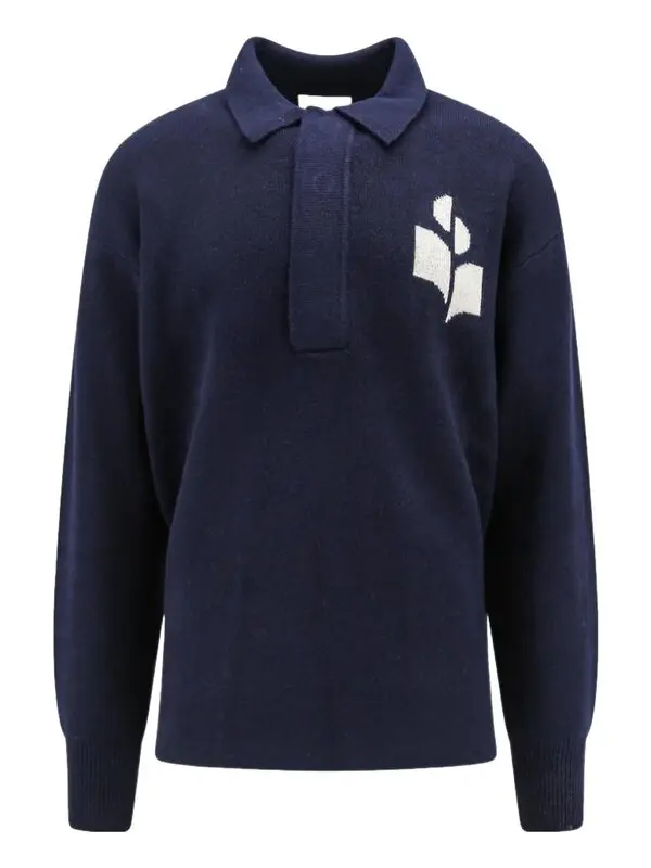 Isabel Marant Étoile William Logo Jacquard Sweater - Black