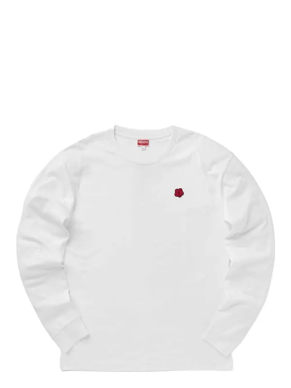 Kenzo Boke Embroidered Long-sleeved T-shirt - White