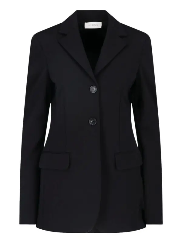 Sportmax Long Sleeve Blazer - Black