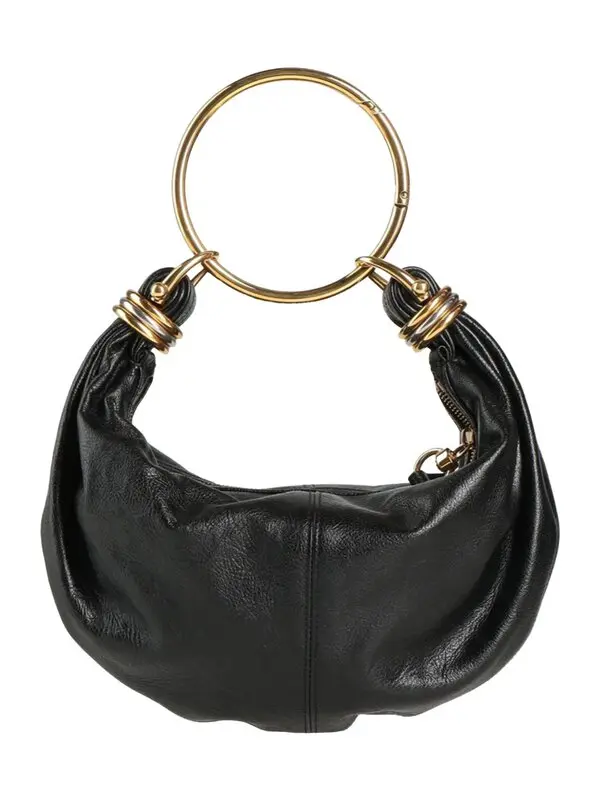 Chloé Litchi Grain Handbag - Black