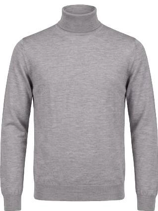 Fedeli Cashmere And Silk Blend Turtleneck - Grey