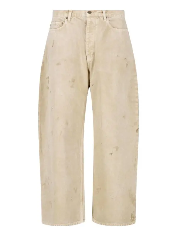 Balenciaga Belt-loop Wide-leg Jeans - No
