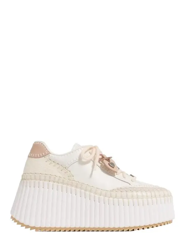 Chloé Nama Platform Sneakers - White