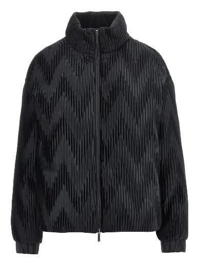 Emporio Armani Long-sleeved Down Jacket - Black