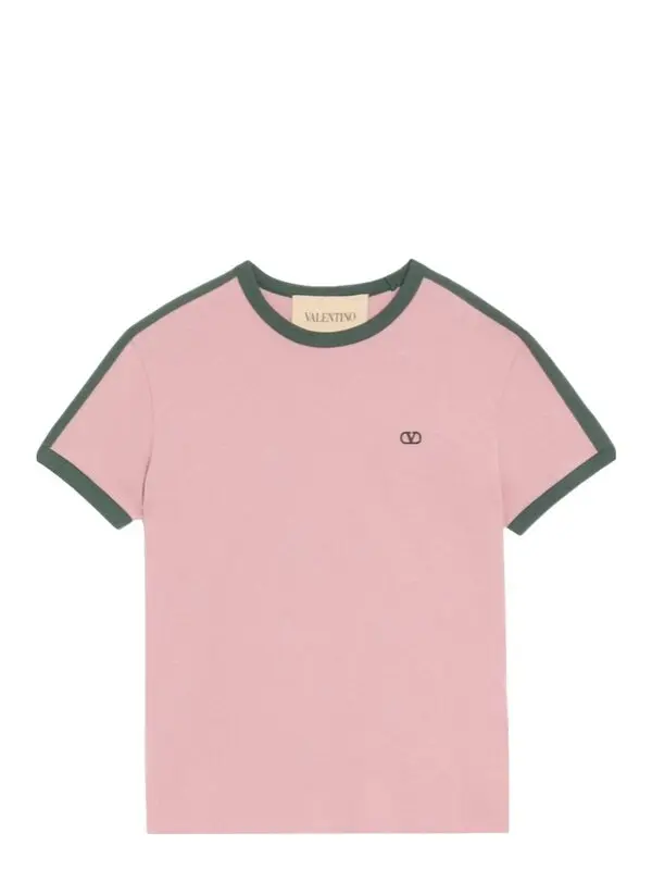 Valentino Garavani Contrast Trim Logo T-shirt - No