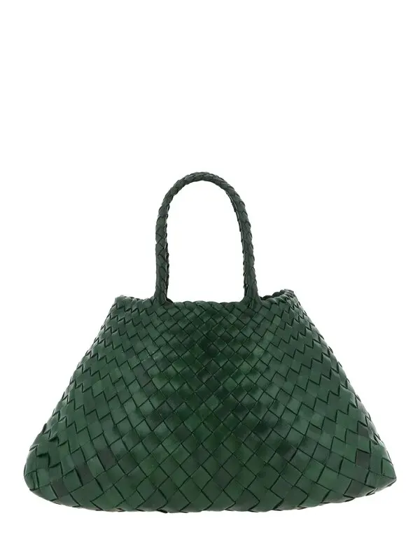 Dragon Diffusion Woven Leather Handbag - Green