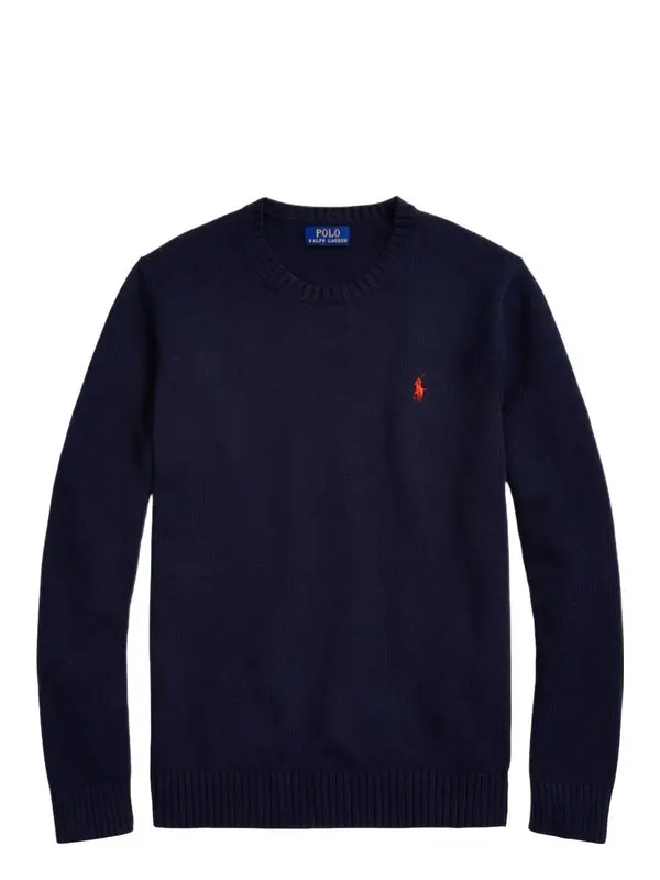 Polo Ralph Lauren Cotton Crew Neck Knit Sweater - Black