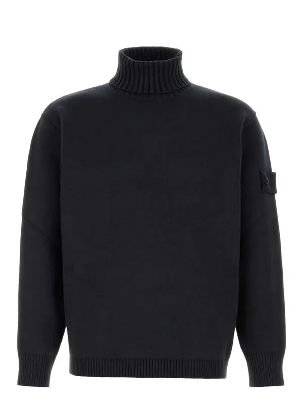Stone Island Long Sleeve Knit Top - Blue
