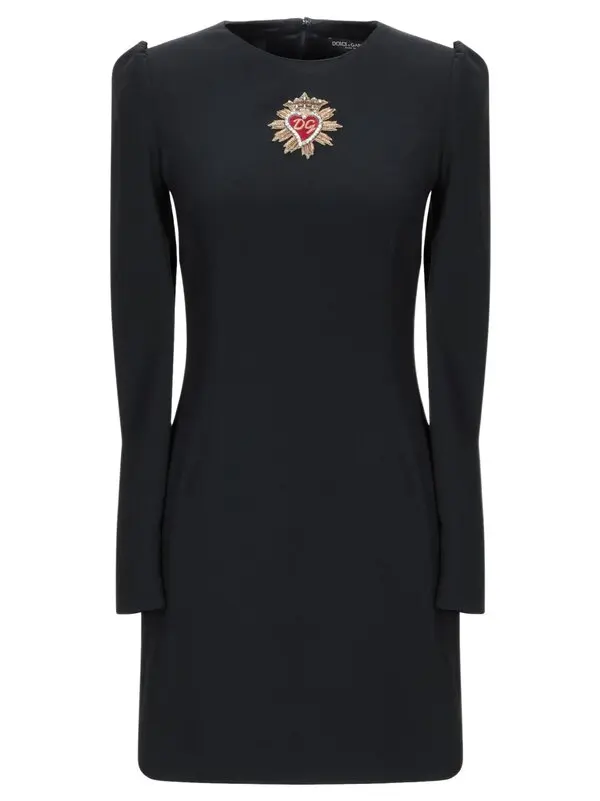 Dolce & Gabbana Embellished Bodycon Dress - Black