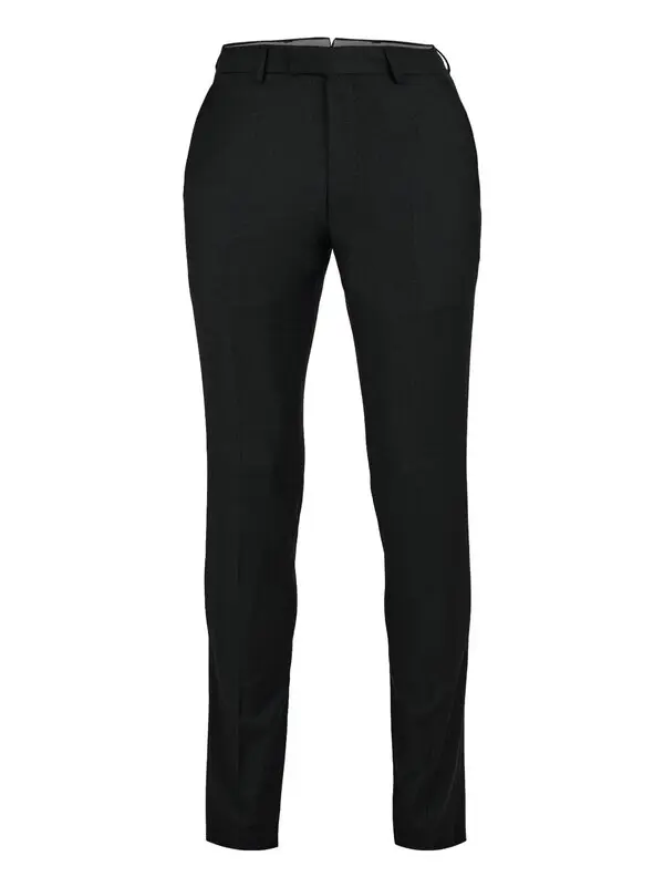 Hugo Boss Straight Leg Tailored Trousers - Grey