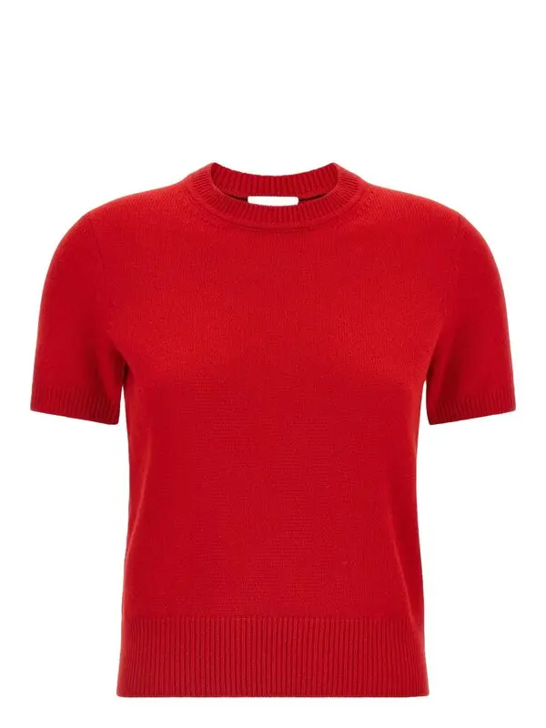 FERRAGAMO Gancini Cashmere Sweater - Red