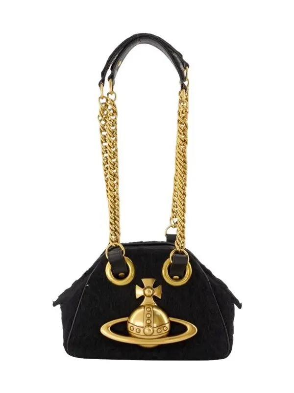 VIVIENNE WESTWOOD Archive Orb Chain Tote Bag - Black
