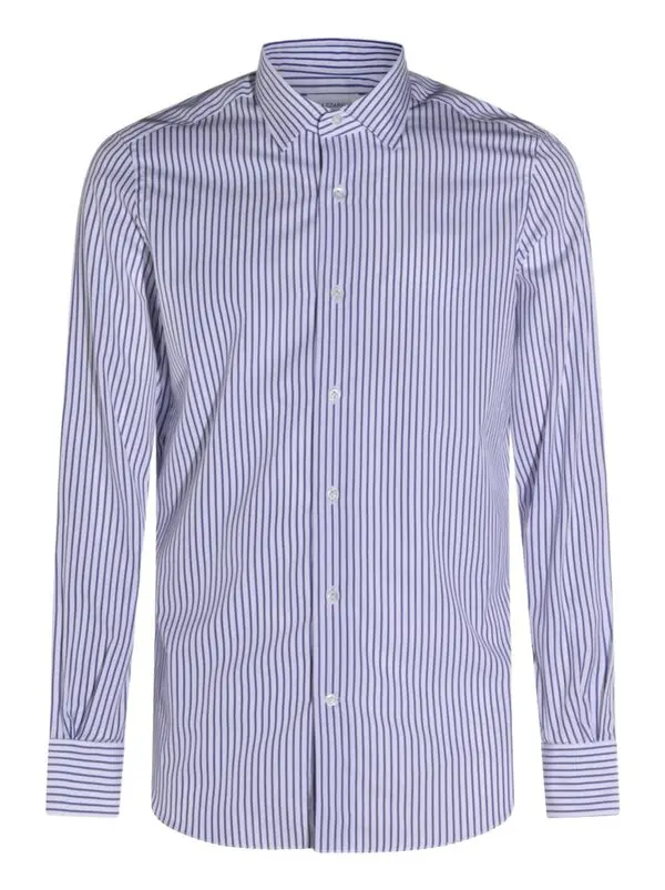 MAZZARELLI Striped Long-sleeve Shirt - Blue/white