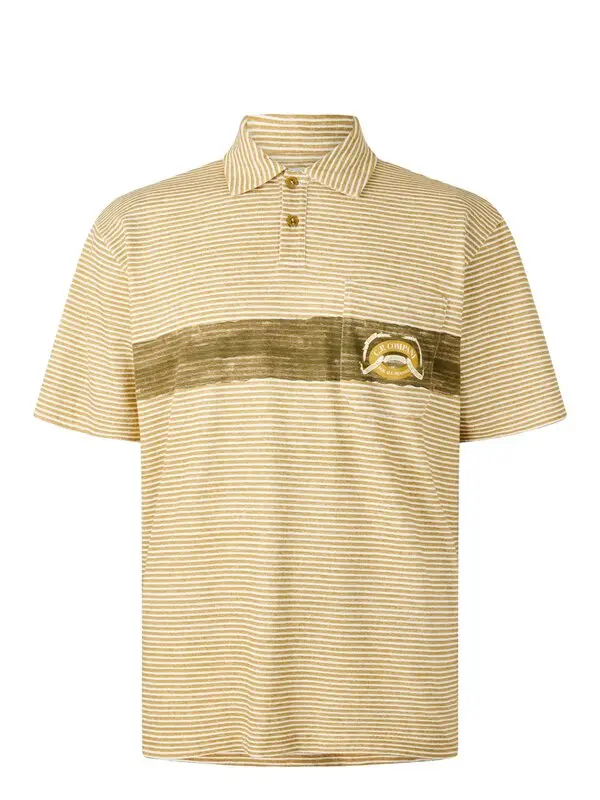 C.P. COMPANY Short Sleeve Polo Shirt - No