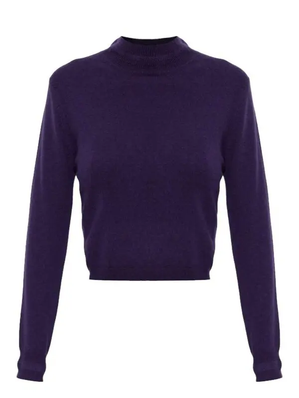 JIL SANDER Long Sleeve Sweater - Black