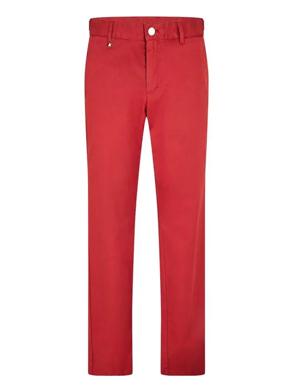 Hugo Boss Straight Leg Trousers - Red