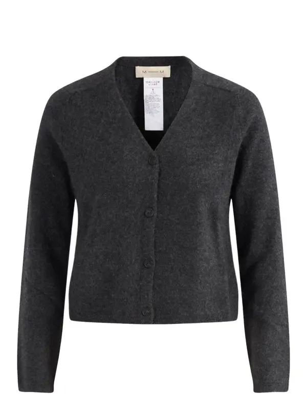 Max Mara Long Sleeve V-neck Cardigan - Grey