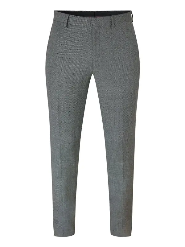 Hugo Boss Straight Leg Tailored Trousers - Grey