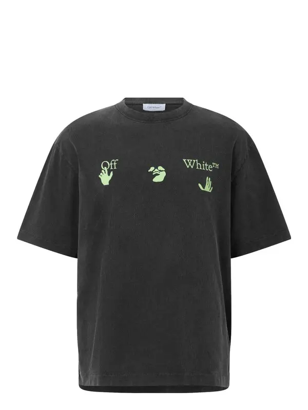 Off-White Loosefit Crewneck Tshirt - Black