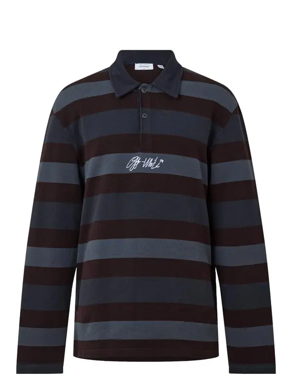 Off-White Striped Longsleeve Tshirt - Black