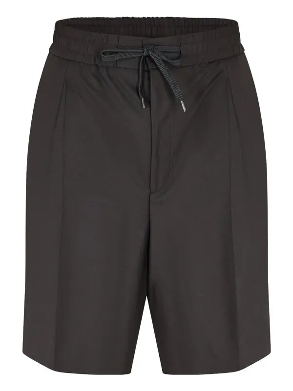 Hugo Boss Straight-leg Tailored Trousers - Black