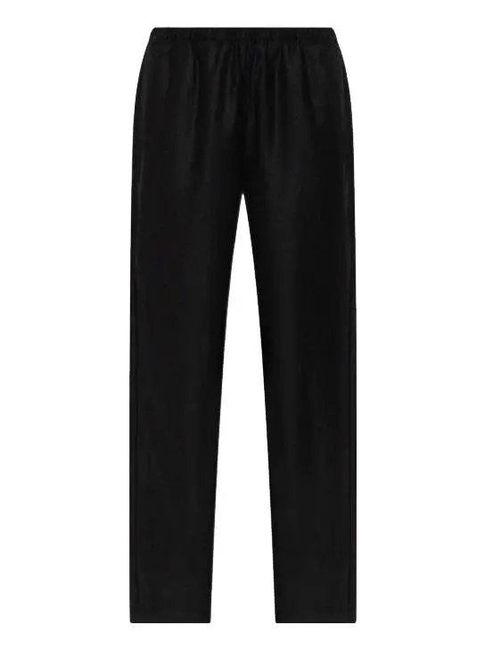 RÓHE Elasticated Waist Wide-leg Trousers - Black