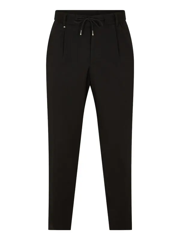 Hugo Boss Tailored Straight Leg Trousers - Black