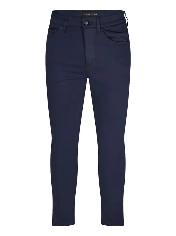 Hugo Boss Slim Cropped Trousers - Black