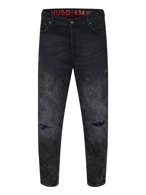 Hugo Boss Washed Denim Jeans - Grey