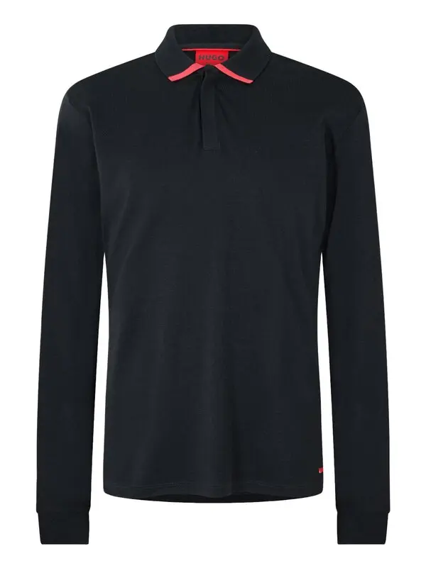 Hugo Boss Longsleeve Polo Shirt - Black