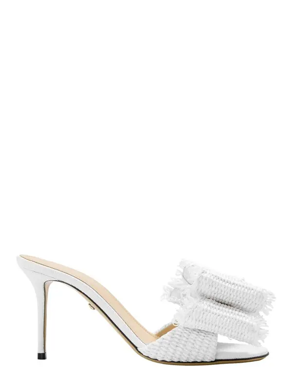 MACHMACH Mach & Mach Bow Detail High Heel Mules - No