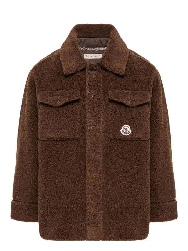 Moncler Long Sleeve Casual Jacket - Brown
