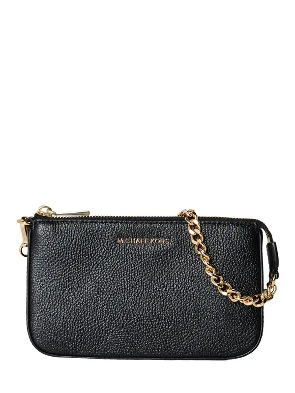 Michael Kors Signature Chain Clutch Bag - Black