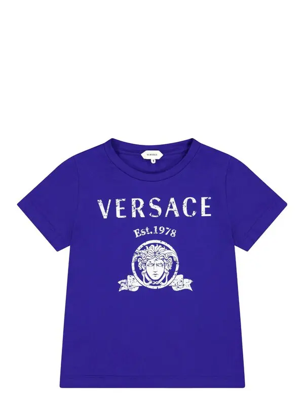 Versace Printed T-shirt - Blue