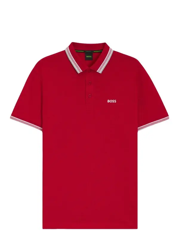 Hugo Boss Solid Polo Shirt - Red