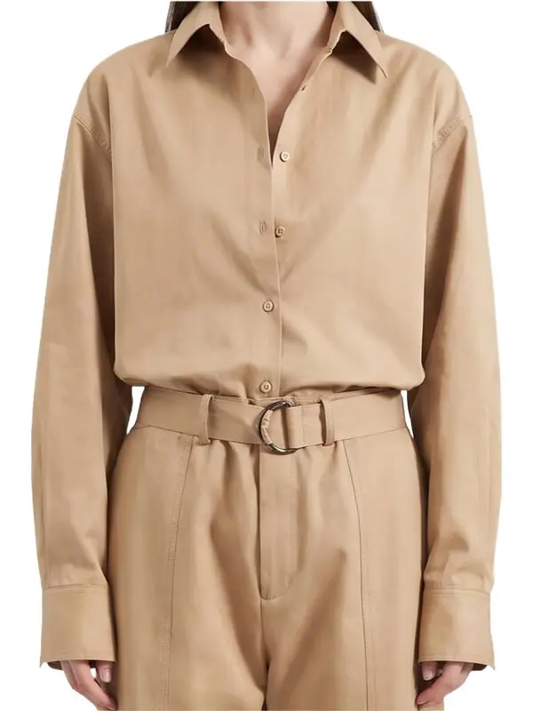 THE FRANKIE SHOP Cotton Shirt - Khaki