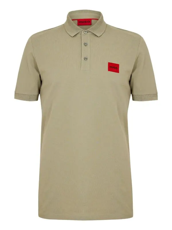 Hugo Boss Embroidered Shortsleeve Polo - Nude