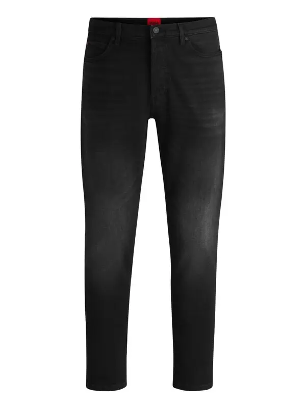 Hugo Boss Fadedwash Denim Jeans - Black