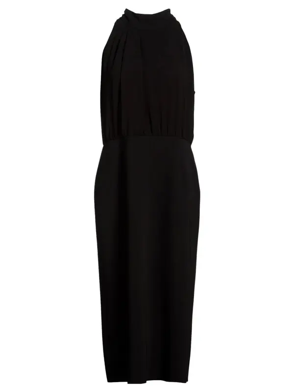 Max Mara Sleeveless Halter Neck Midi Dress - Black