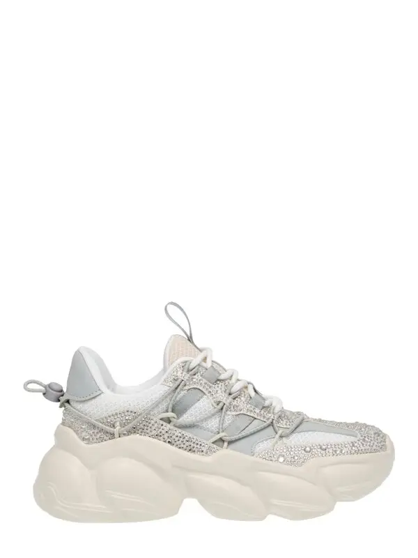 Steve Madden Rhinestone Embellished Chunky Sneakers - White