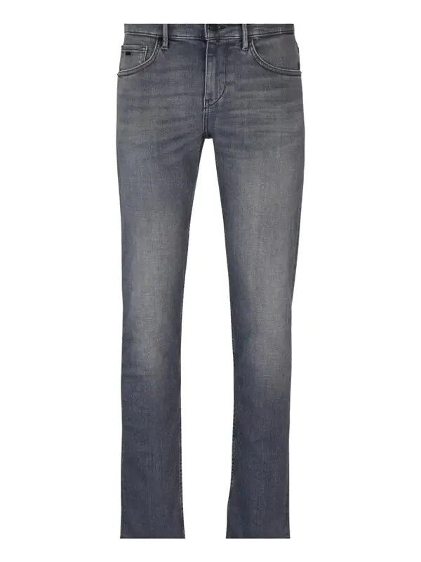 Hugo Boss Faded Washed Denim Jeans - Grey