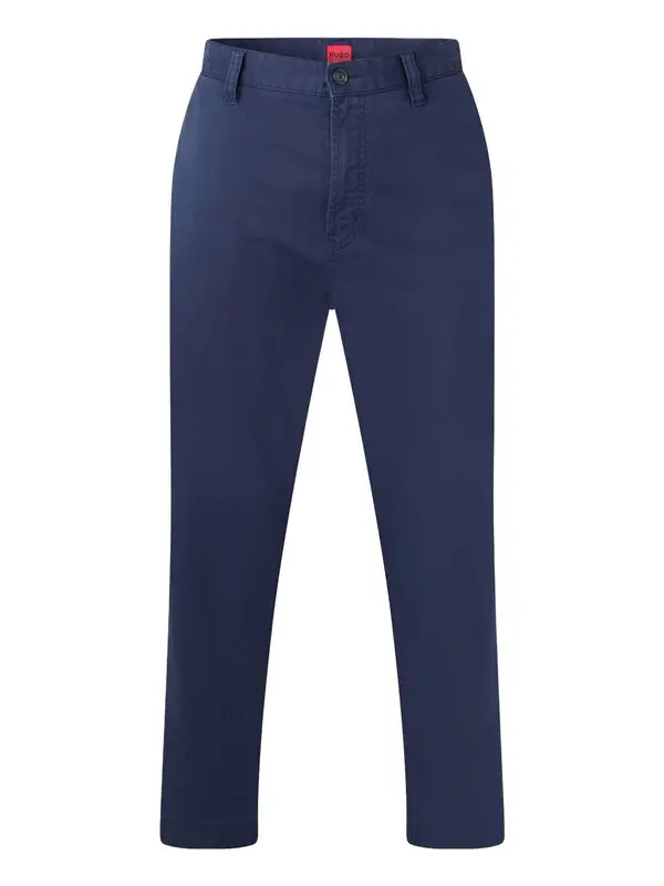 Hugo Boss Twill Chino Trousers - Blue